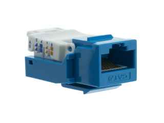 Stecmax CAT.6 UTP KEYSTONE JACK, TOOLLESS TYPE, BLUE