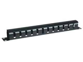 Stecmax 19” 1U CABLE MANAGEMENT, 12 SLOTS, METAL